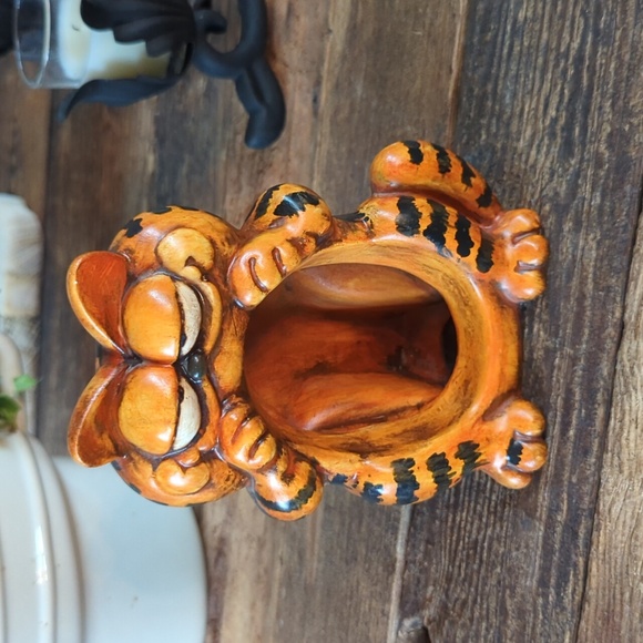 Garfield | Accents | Vintage Ceramic Garfield Photo Picture Frame Hand ...